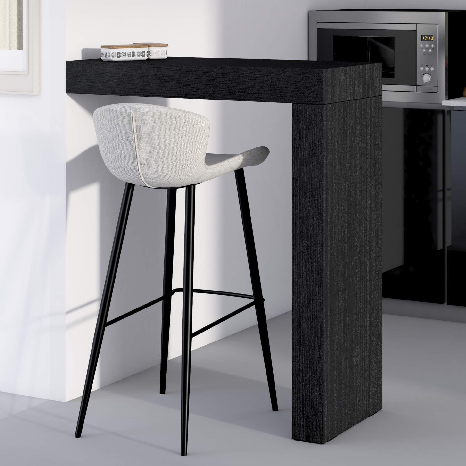 Evolution Peninsula 90x40, Rustic Oak