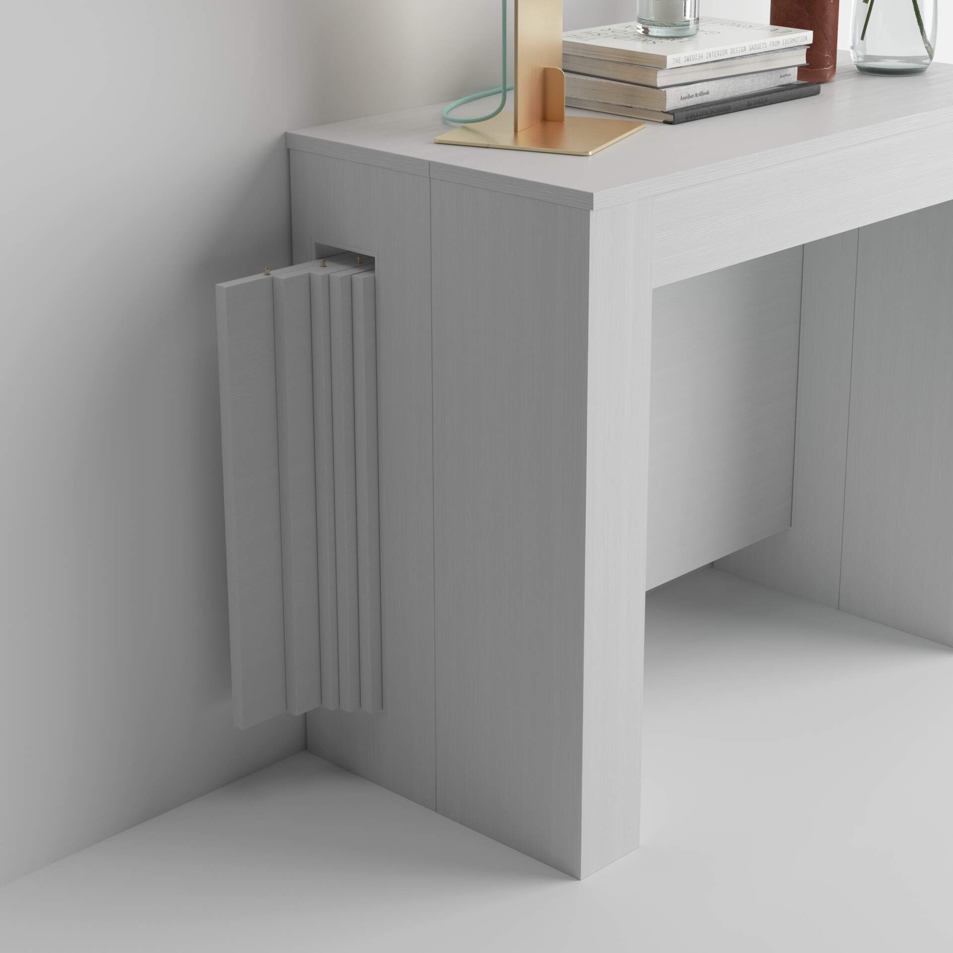 Easy, Extendable Console Table with extension leaves holder, 45(305)x ...