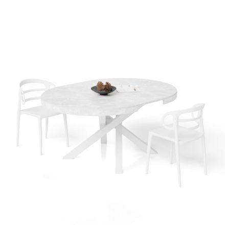 Emma Extendable Round Table - Mobili Fiver