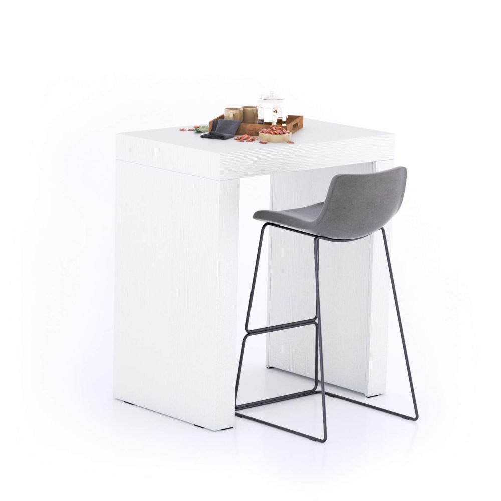 Evolution Hohe Tisch 90x60, Esche, Weiß