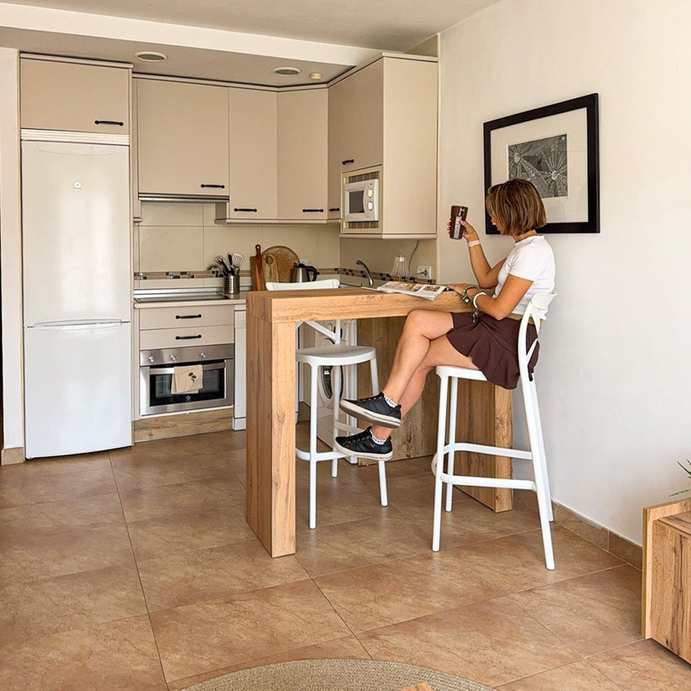 Evolution High Table 120x40, Rustic Oak