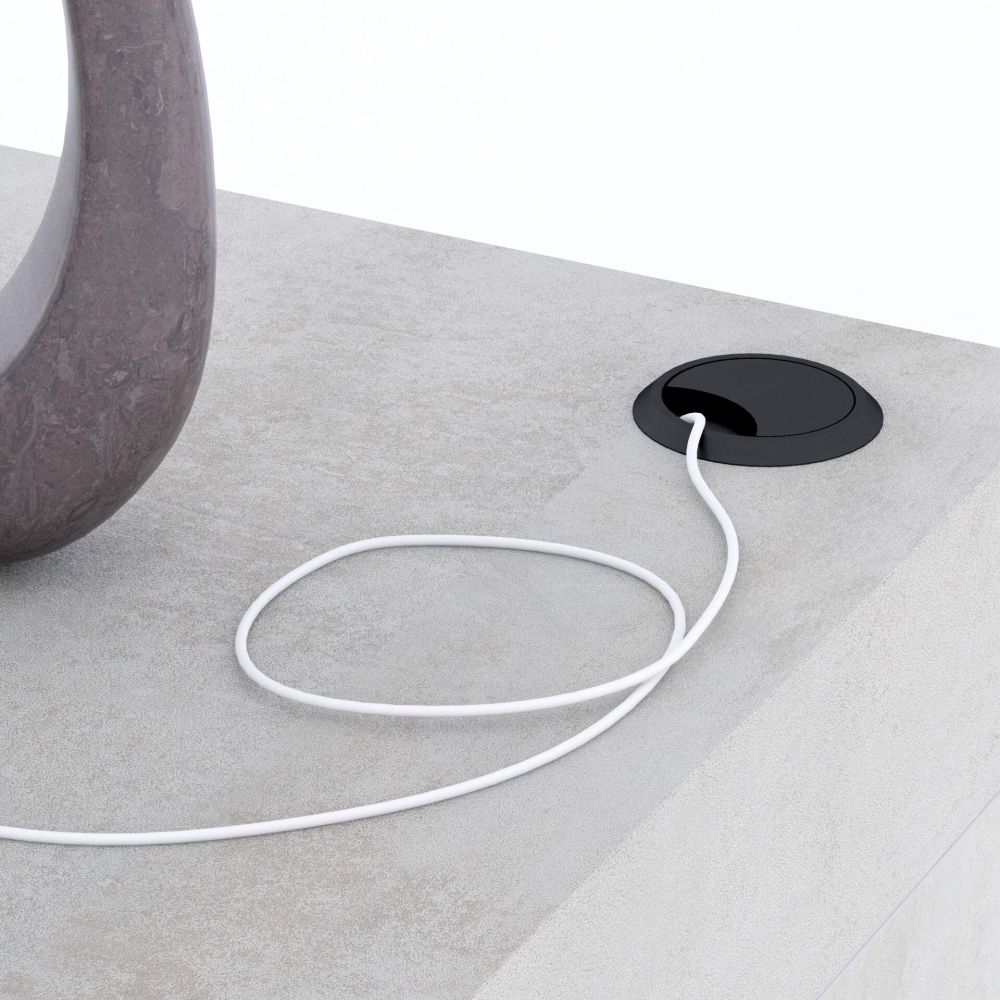 Evolution High Table with Wireless Charger 120x40, Concrete Effect, Grey