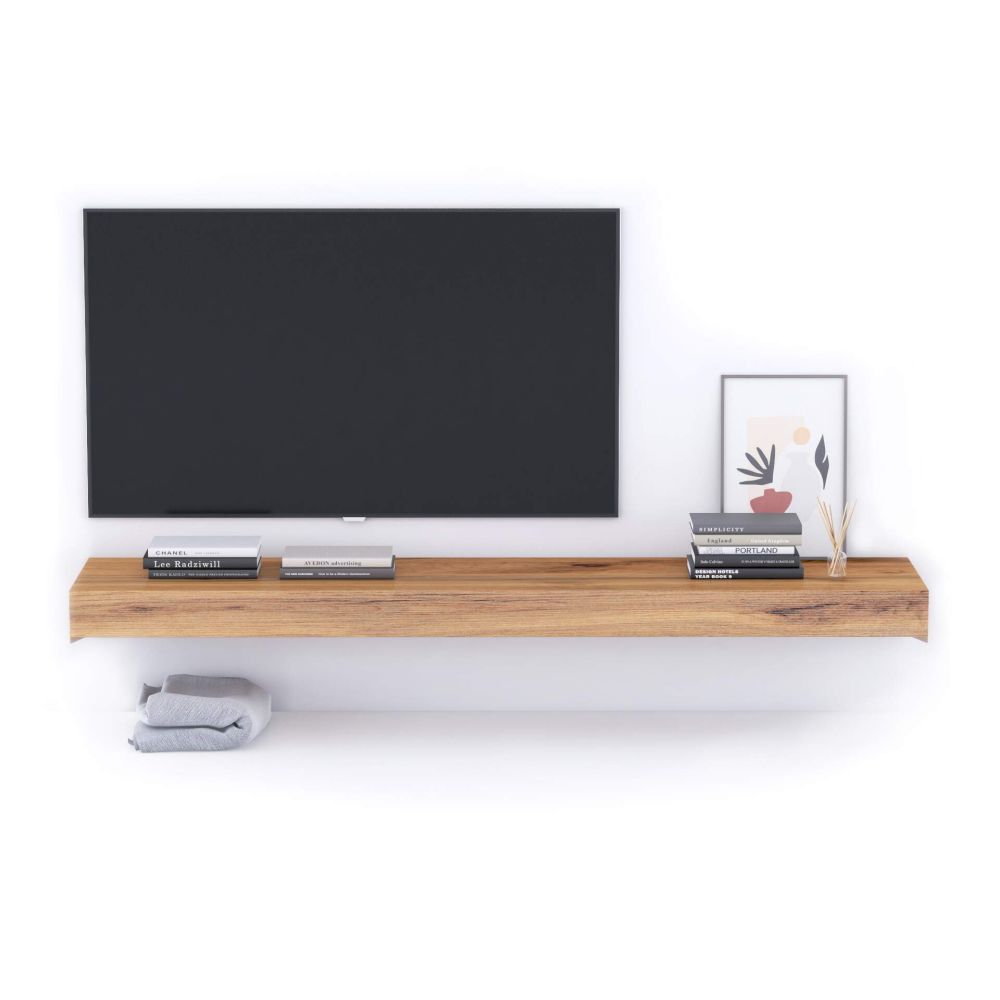 Floating tv stand Evolution 180x40, Rustic Oak