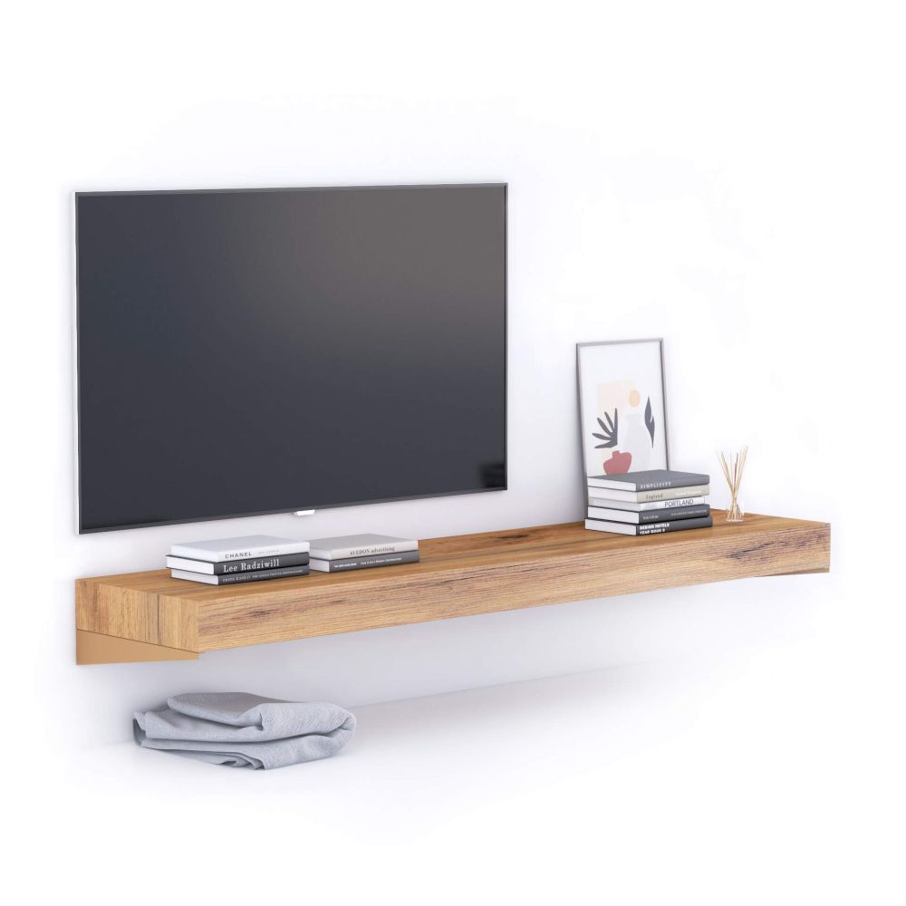 Floating tv stand Evolution 180x40, Rustic Oak