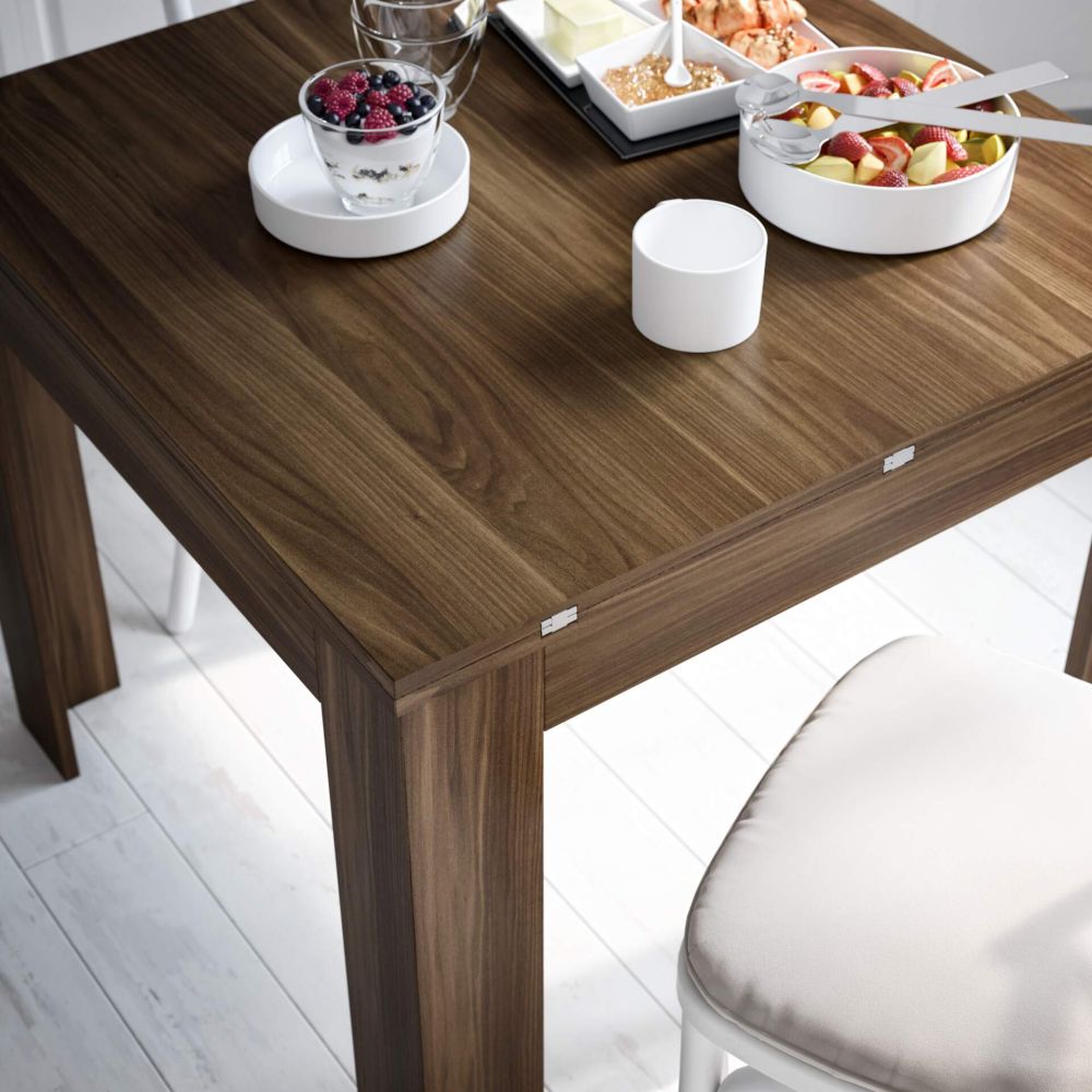 Square extendable dining table, 90x(180)x90 cm, Eldorado, Canaletto ...