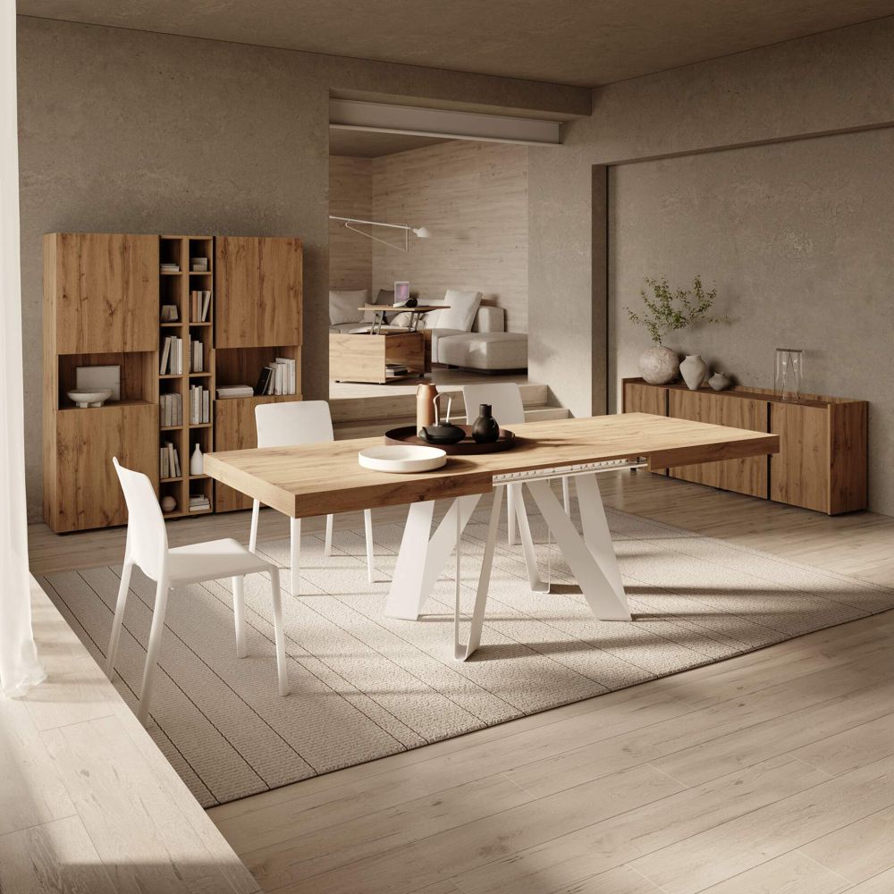 Bibliothèque Modulaire Romina (173,6 X 76,8), Bois Rustique