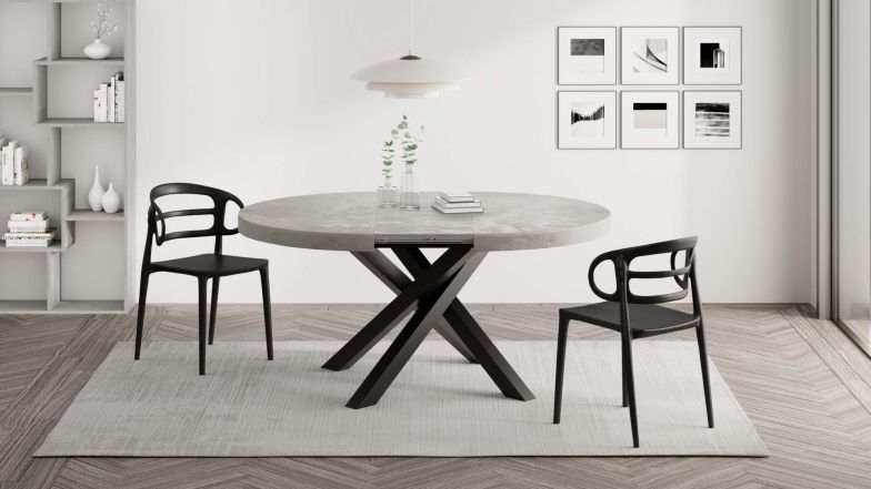 Emma Extendable Round Table - Mobili Fiver