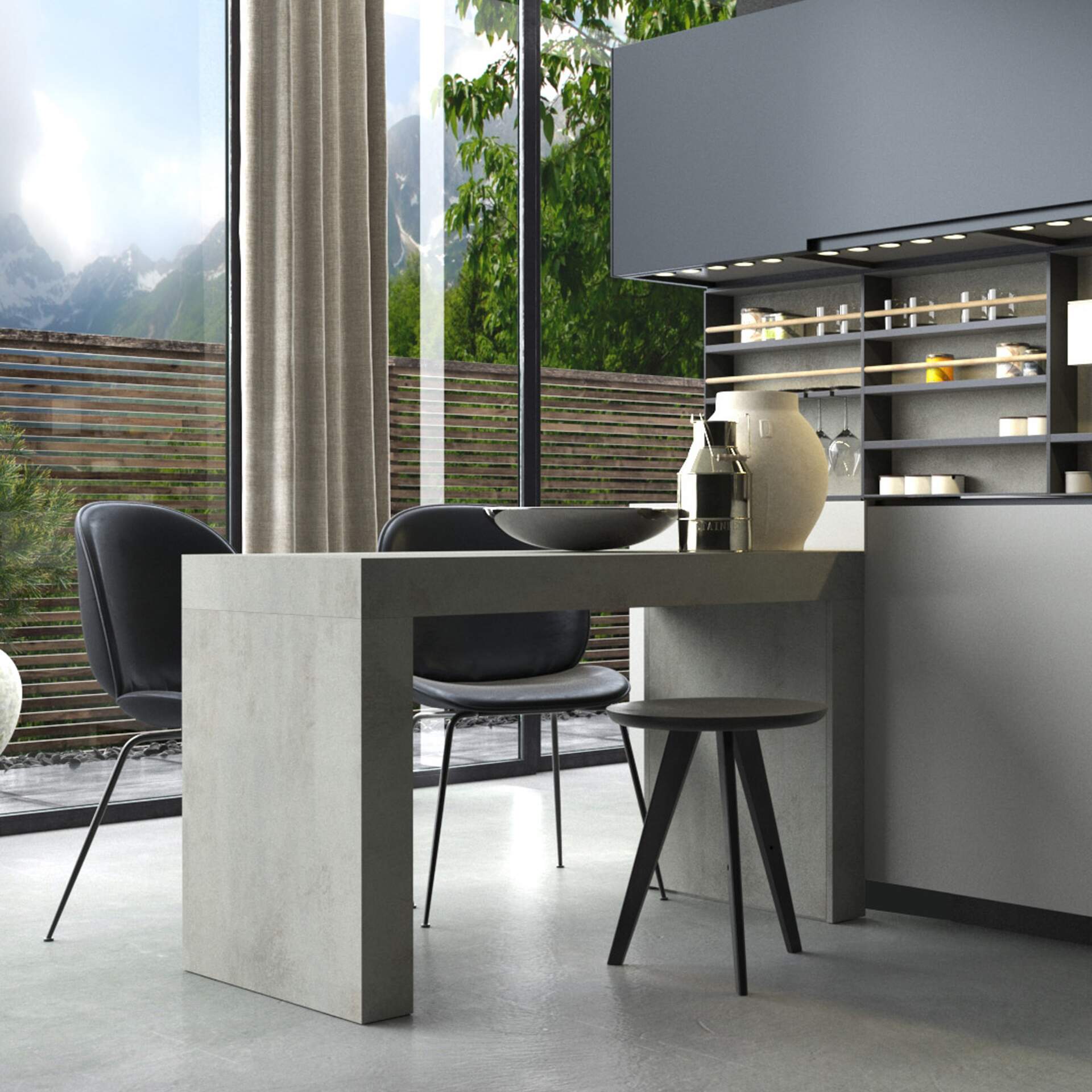 rustic dining table for 2