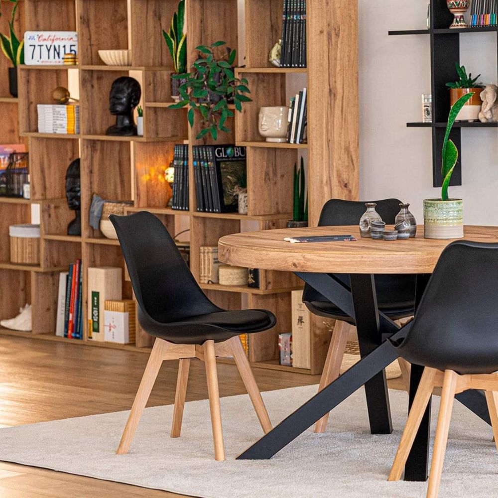 Iacopo XL Bookcase (126.61 x 93.07 in), Rustic Oak